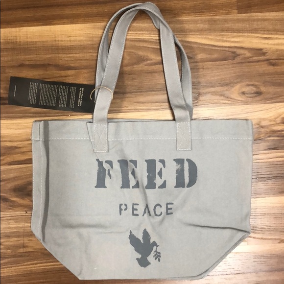 FEED Projects | Bags | Feed Projects Feed Peace Canvas Tote Bag | Poshmark